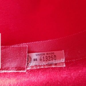 Accessories | Vintage Ladies Red Felt Hat Union Made | Poshmark
